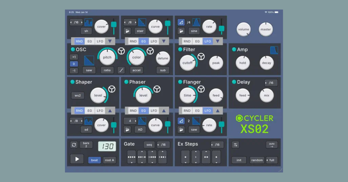 Genya Hirose 全新免費 Mac / iOS 合成器 Cycler - DigiLog 聲響實驗室